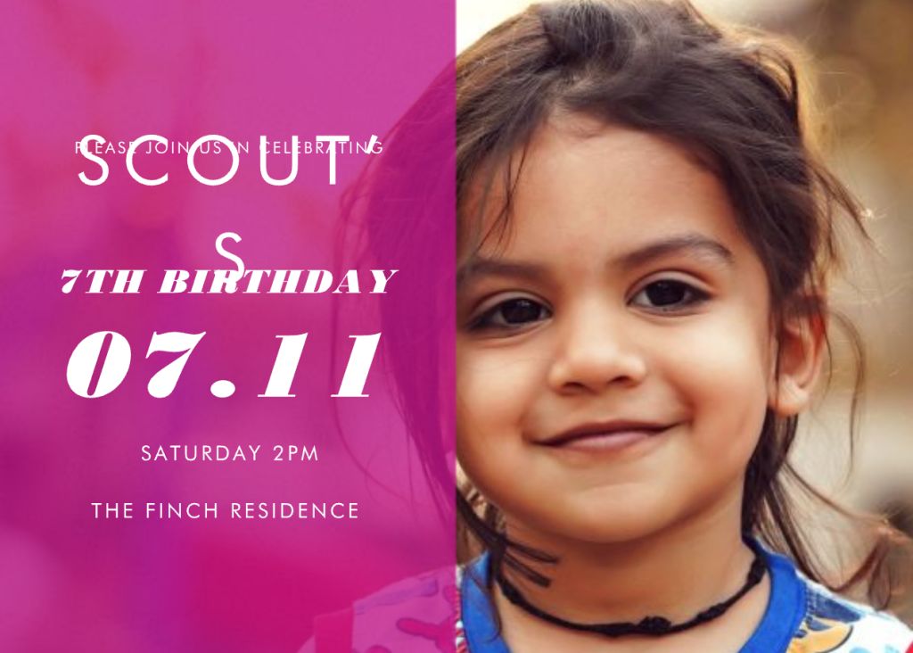 Horizontal Split - Invitation | Send online instantly | RSVP tracking