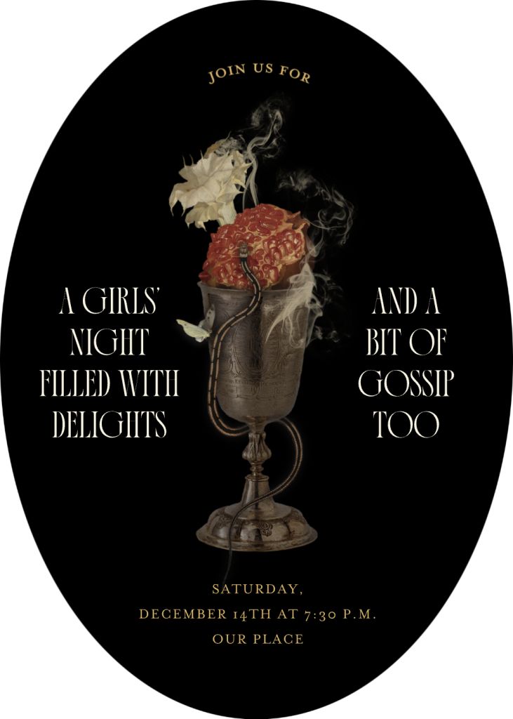 Gothic Chalice - Cocktail Party Invitation | Send online instantly ...