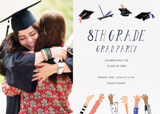8th Grade & Middle School Graduation Invitations | Send online instantly
