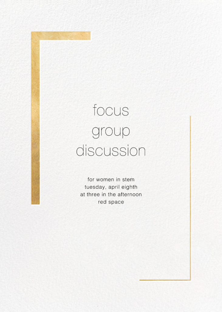 Ando - Focus Group Invitation | Send online instantly | RSVP tracking