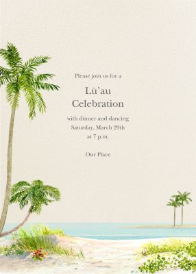 Luau Party Invitations | Send online instantly | RSVP tracking