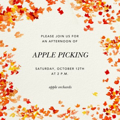 Fall Party Invitations | Send online instantly | RSVP tracking