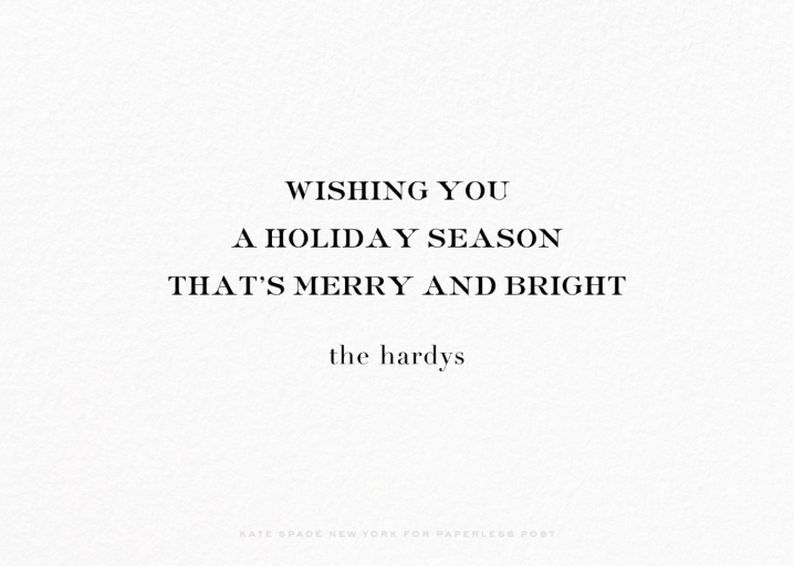 Confetti Photo - kate spade new york - Holiday Card | Send online ...