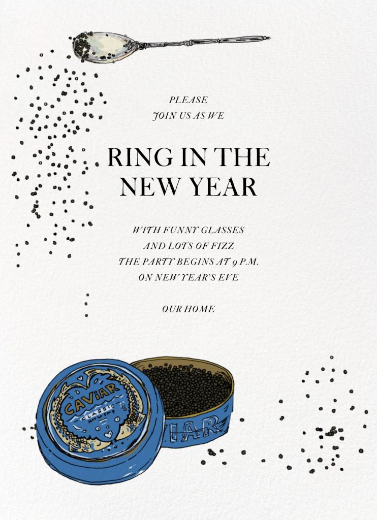 Caviar - New Year's Eve Invitation | Send online instantly | RSVP tracking