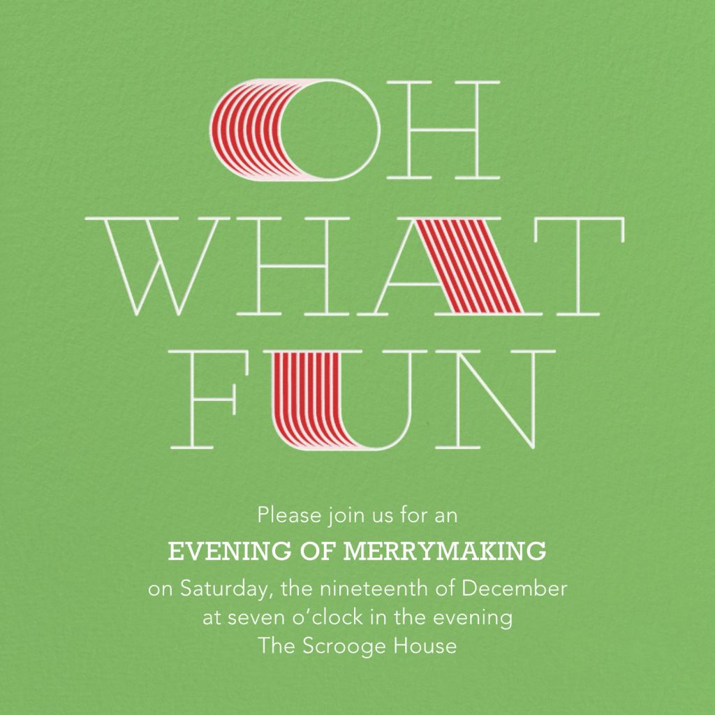 Extended Fun - Holiday Party Invitation | Send online instantly | RSVP ...