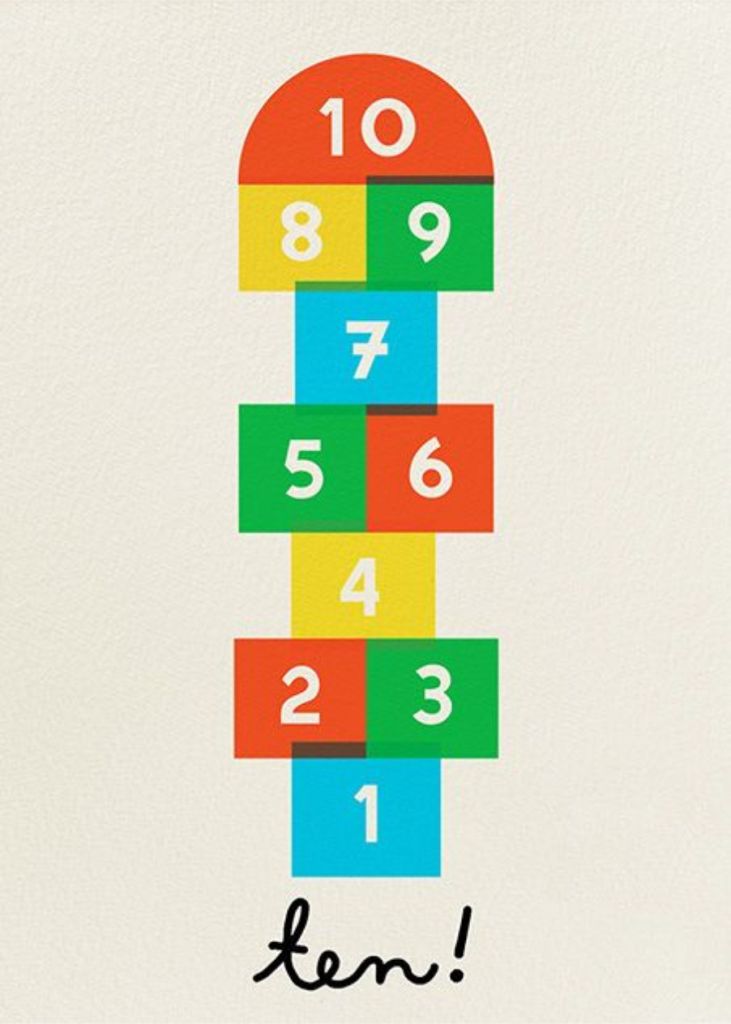 Hopscotch Invitation