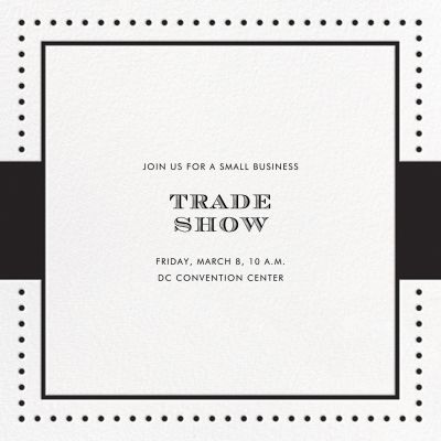 Trade Show Invitations | Send online instantly | RSVP tracking