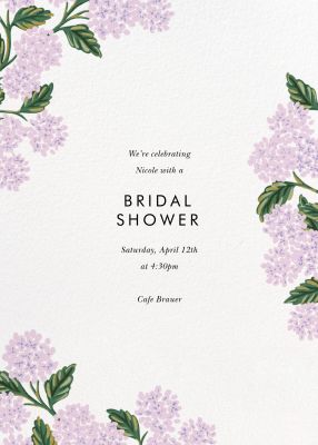 Floral Bridal Shower Invitations | Send online instantly | RSVP tracking