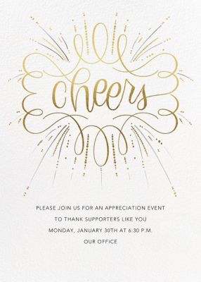 Donor Appreciation Invitations | Send online instantly | RSVP tracking