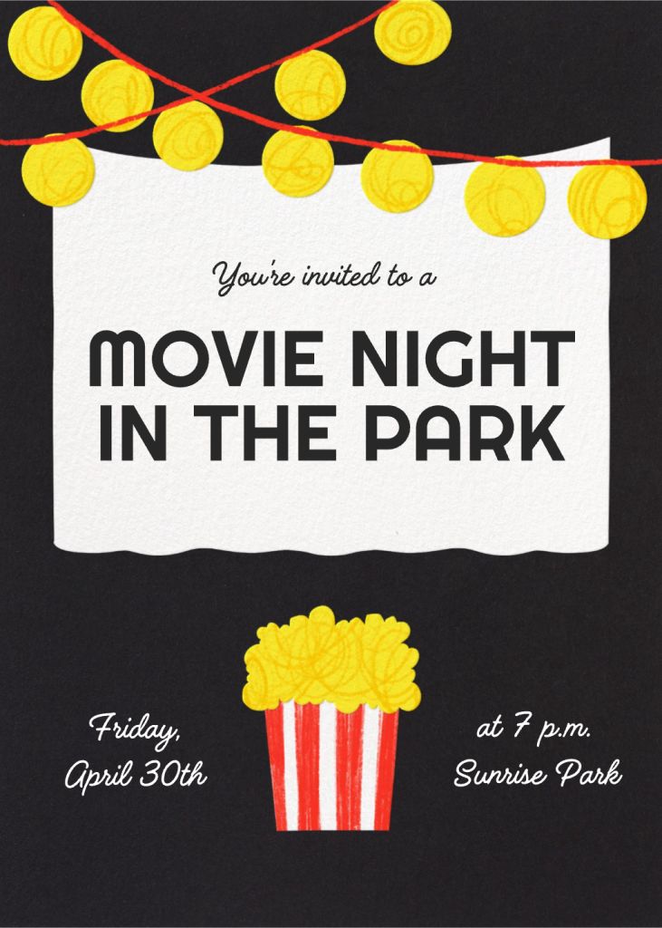 Home Movie Theater - Viewing Party Invitation | Send online instantly ...