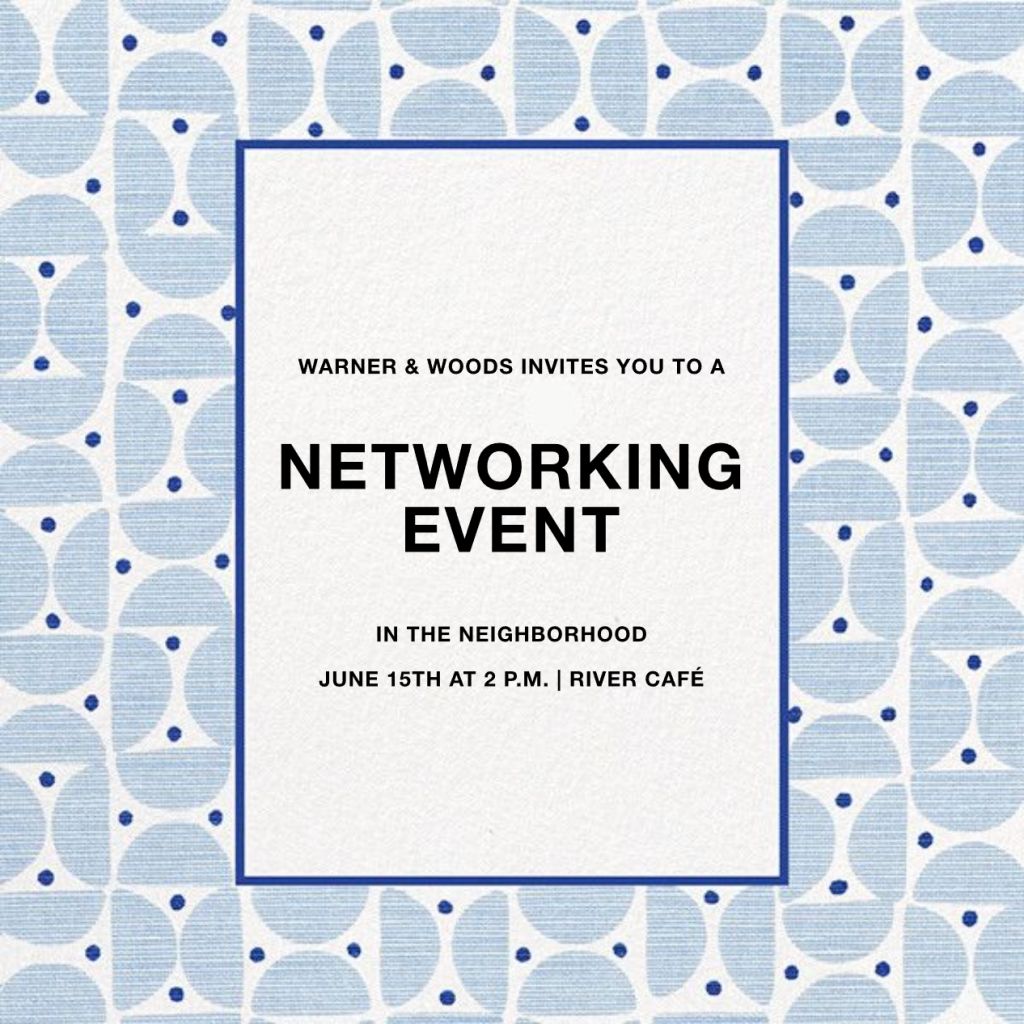 Happy Modern - Networking Event Invitation | Send online instantly ...
