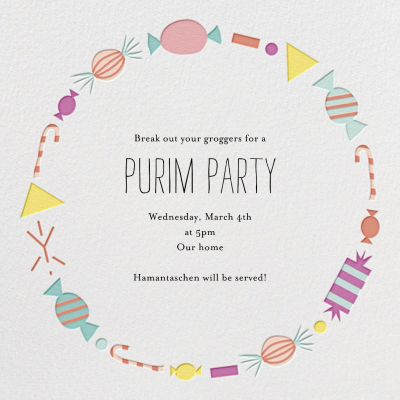 Purim Invitations | Send online instantly | RSVP tracking