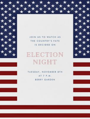 Election Night Invitations | Send online instantly | RSVP tracking