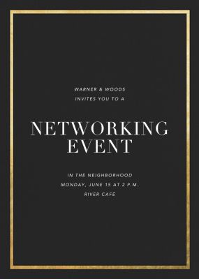 Networking Event Invitations | Send online instantly | RSVP tracking
