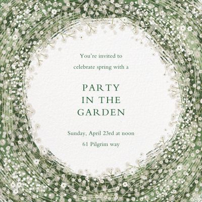 Spring Party Invitations | Send online instantly | RSVP tracking