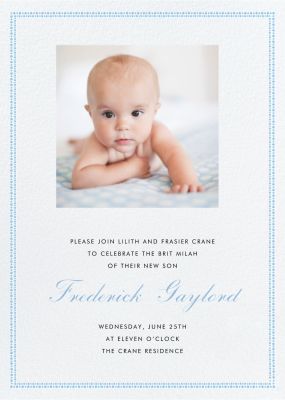 Customize Bris and Baby Naming Ceremony Invitations