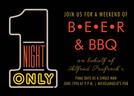 Bachelor Party Invitation Templates | Send online instantly | RSVP tracking