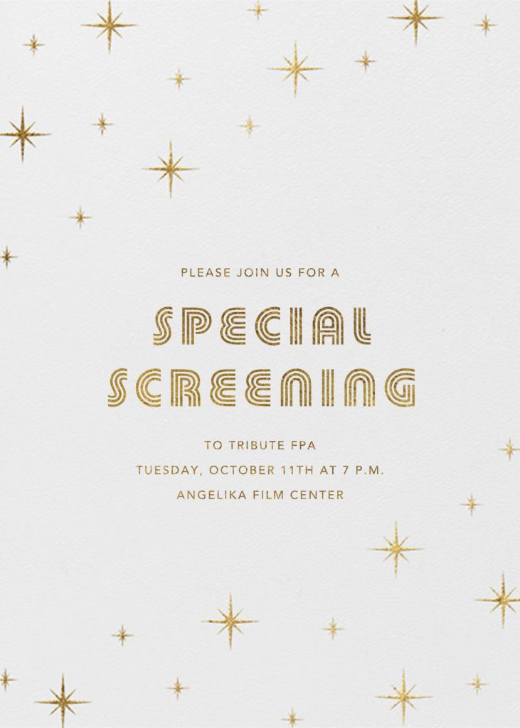 Flashing Lights - Viewing Party Invitation | Send online instantly ...