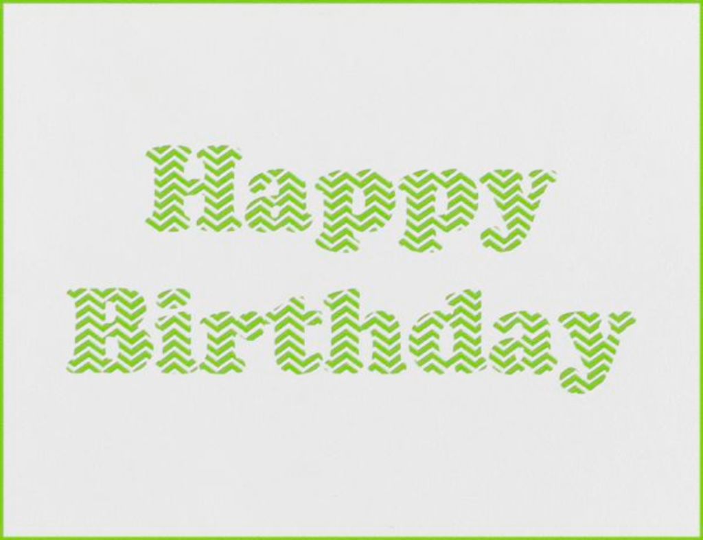 Chevron Birthday Card