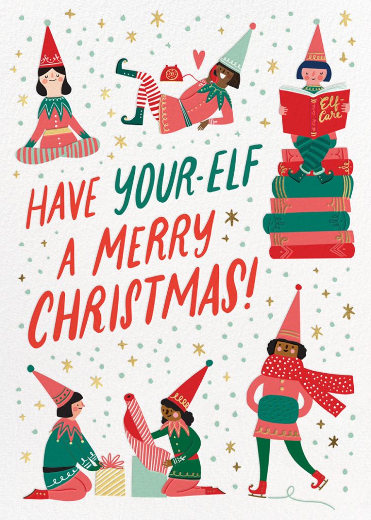 Helpful Elves - Christmas Card | Send online instantly | Track opens