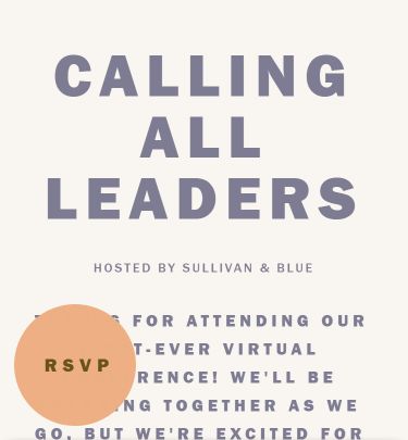 Leadership Conference Invitation