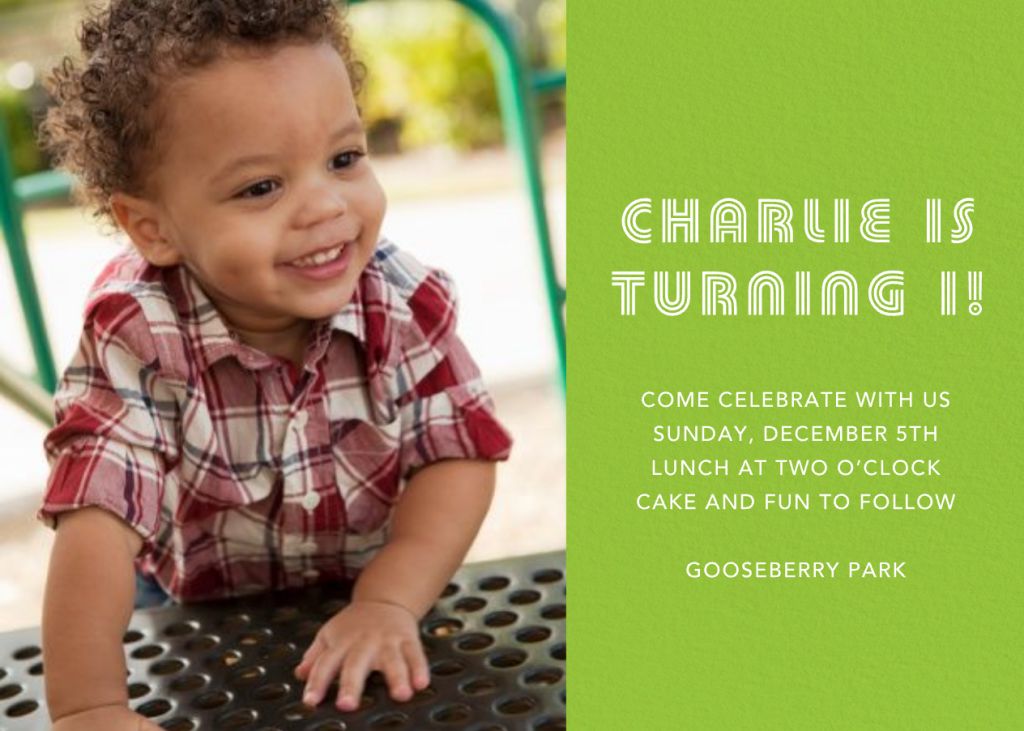 Photo Spread - First Birthday Invitation | Send online instantly | RSVP ...