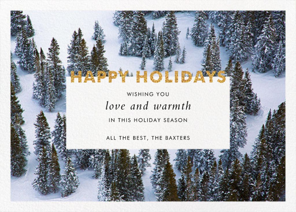 Winter Trees - Holiday Card | Send online instantly | Track opens