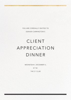 Business Dinner Invitations | Send online instantly | RSVP tracking