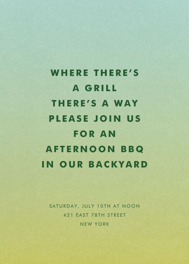 Gradient Full - Party Invitation | Send online instantly | RSVP tracking