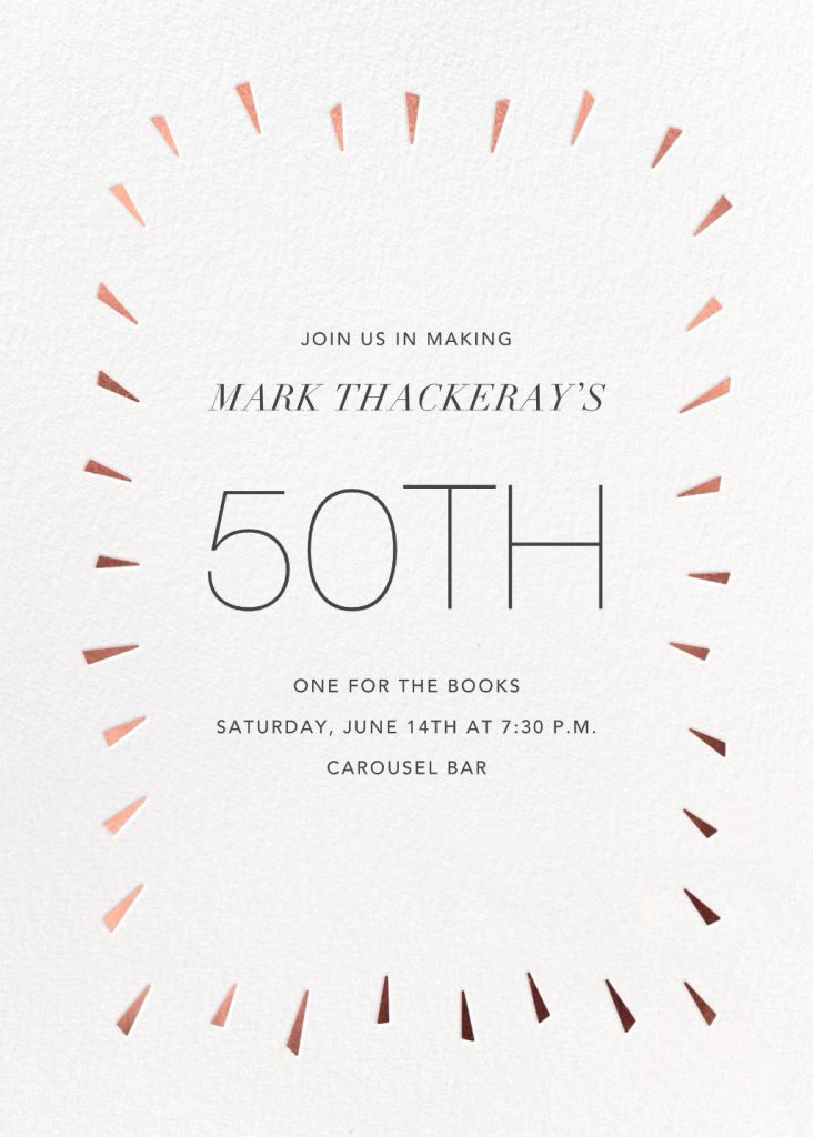 Éclat - Birthday Invitation | Send online instantly | RSVP tracking