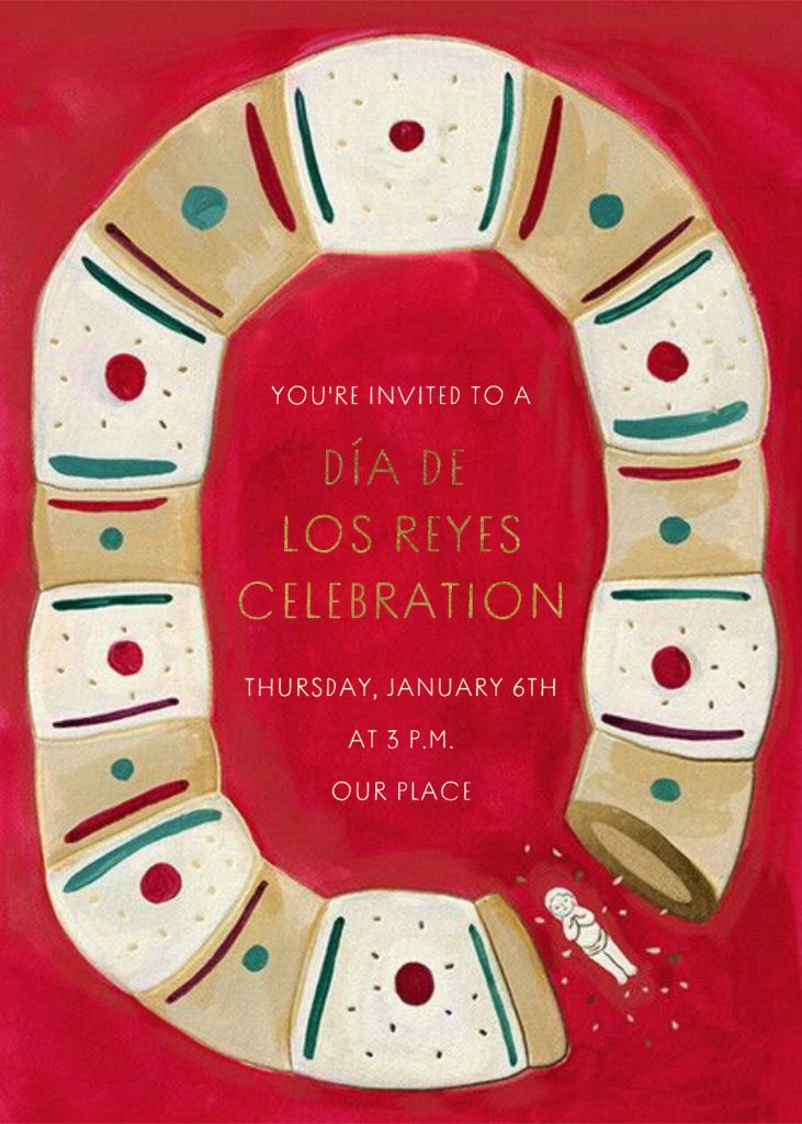 Rosca de Reyes - Día de Reyes Invitation | Send online instantly | RSVP ...