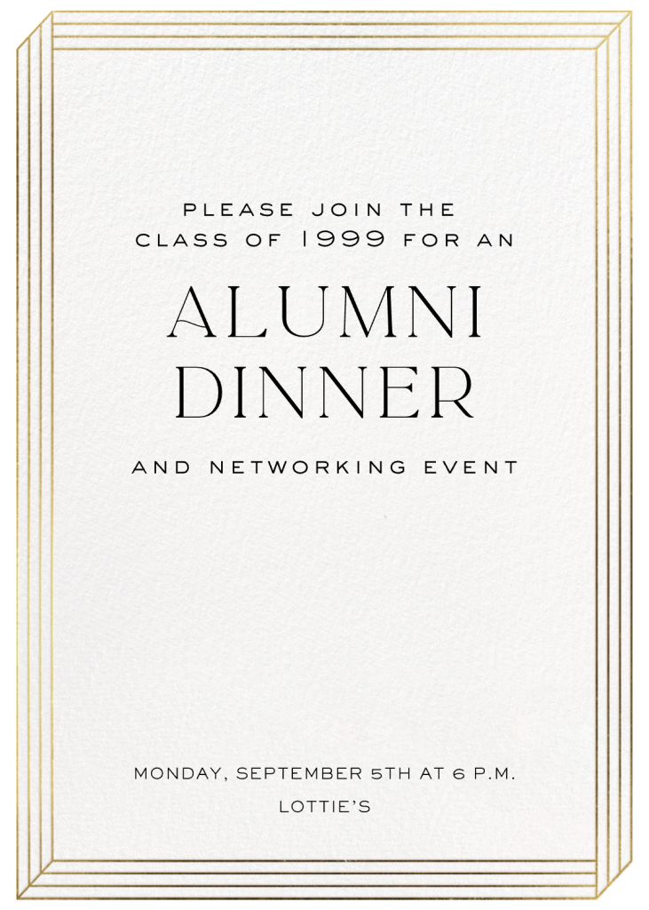 Dimensional - Alumni Event Invitation | Send online instantly | RSVP ...