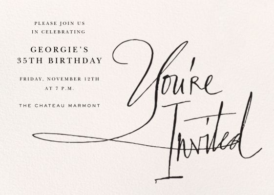 Adult Birthday Invitations | Grown Up Birthday Invites