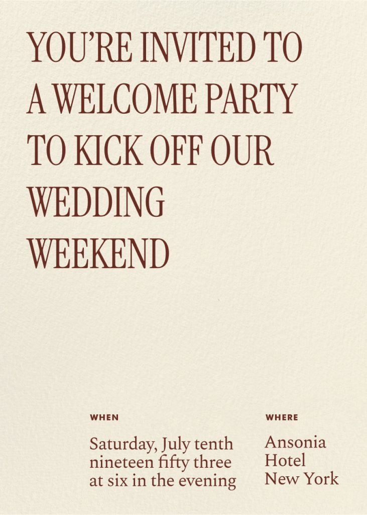 Passing Moments - Welcome Party Invitation | Send online instantly ...