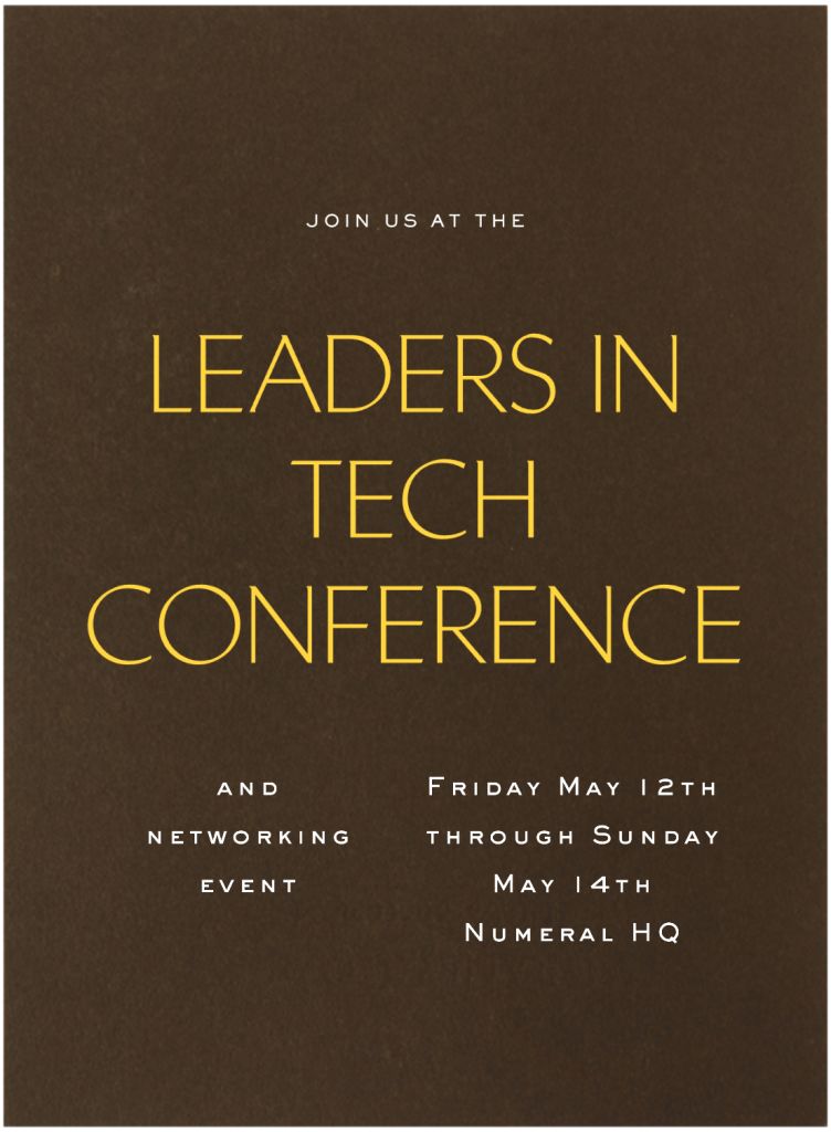 Valrhona - Conference Invitation | Send online instantly | RSVP tracking