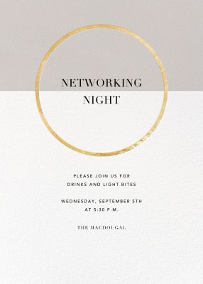 Networking Event Invitations | Send online instantly | RSVP tracking
