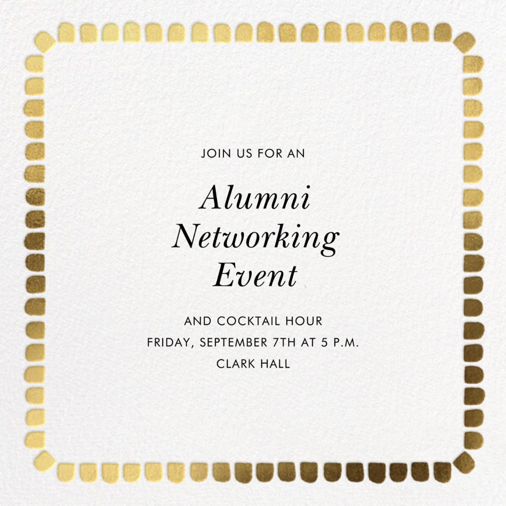 Gumdrop Border - Alumni Event Invitation | Send online instantly | RSVP ...