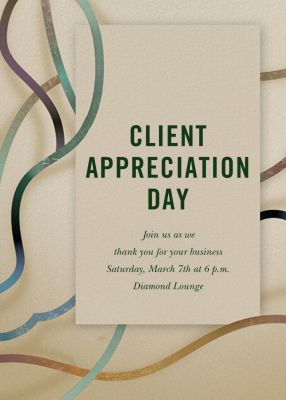 Client Appreciation Invitations | Send online instantly | RSVP tracking
