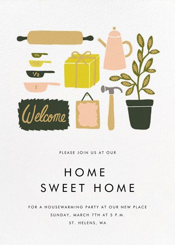 Home Goods - Housewarming Invitation | Send online instantly | RSVP ...