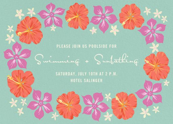 Pool Party Invitations | Send online instantly | RSVP tracking