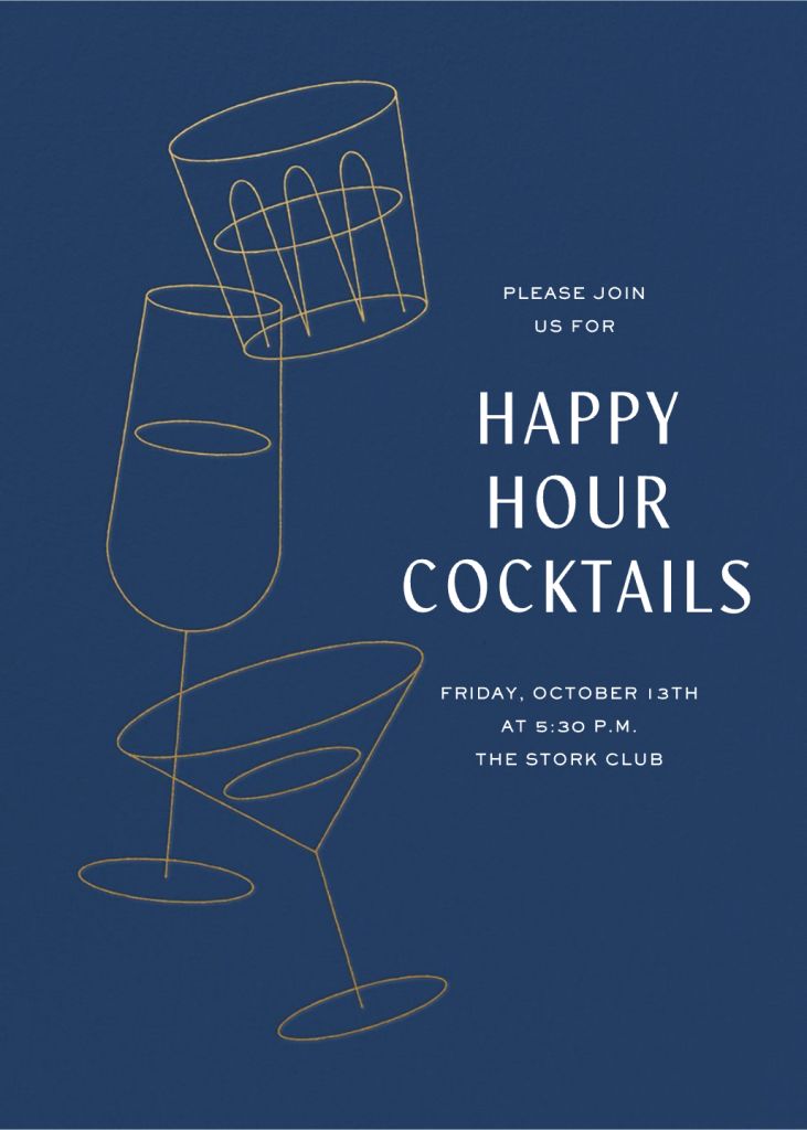 Tipple - Happy Hour Invitation | Send online instantly | RSVP tracking