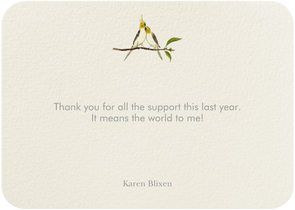 Cockatiel Card