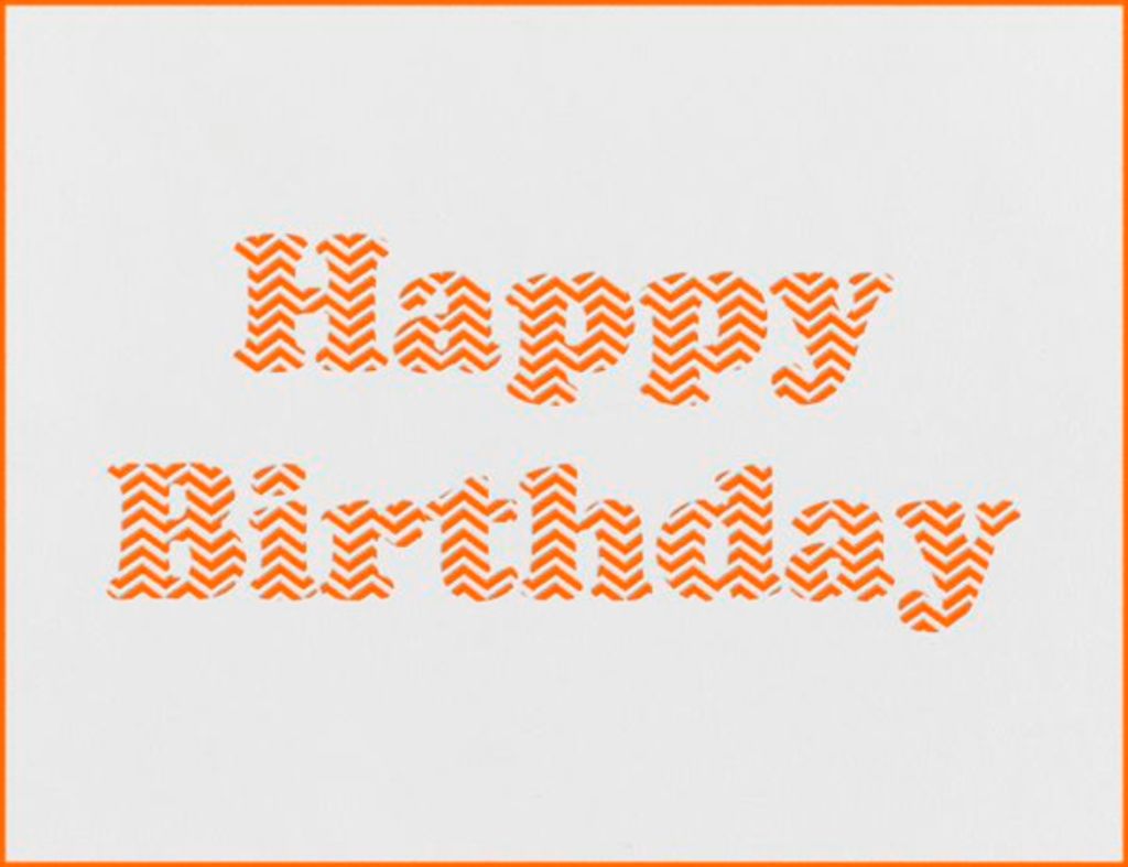 Chevron Birthday Card