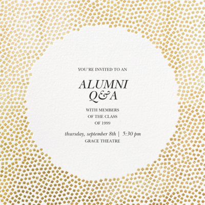 Alumni Event Invitations | Send online instantly | RSVP tracking
