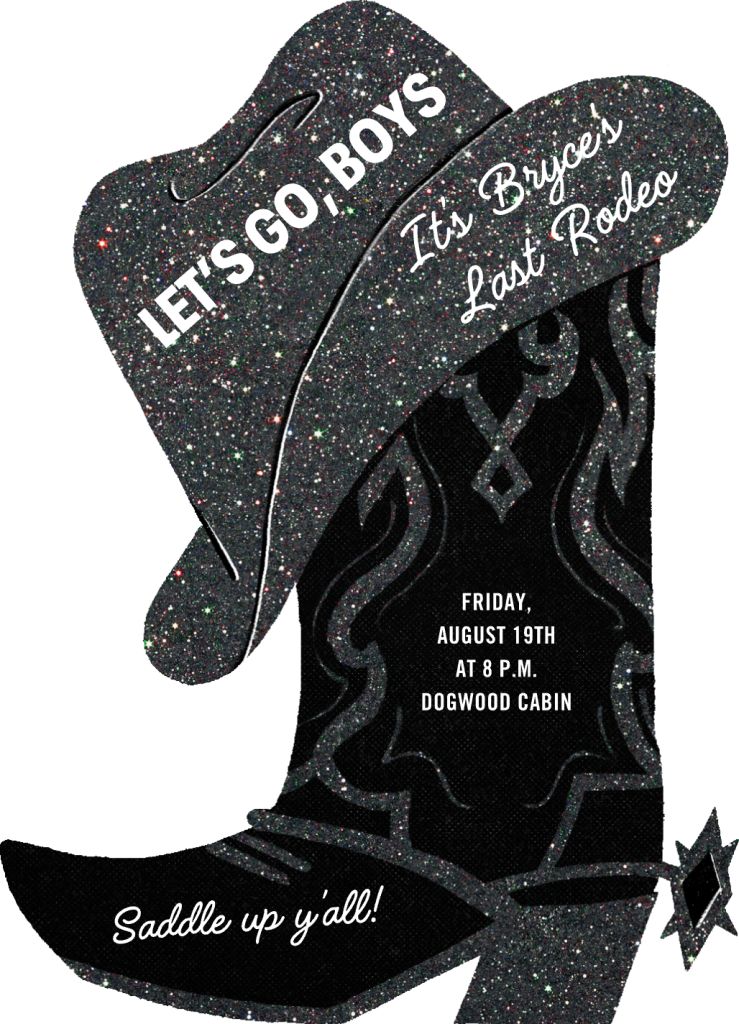 Rodeo - Bachelor Party Invitation | Send online instantly | RSVP tracking