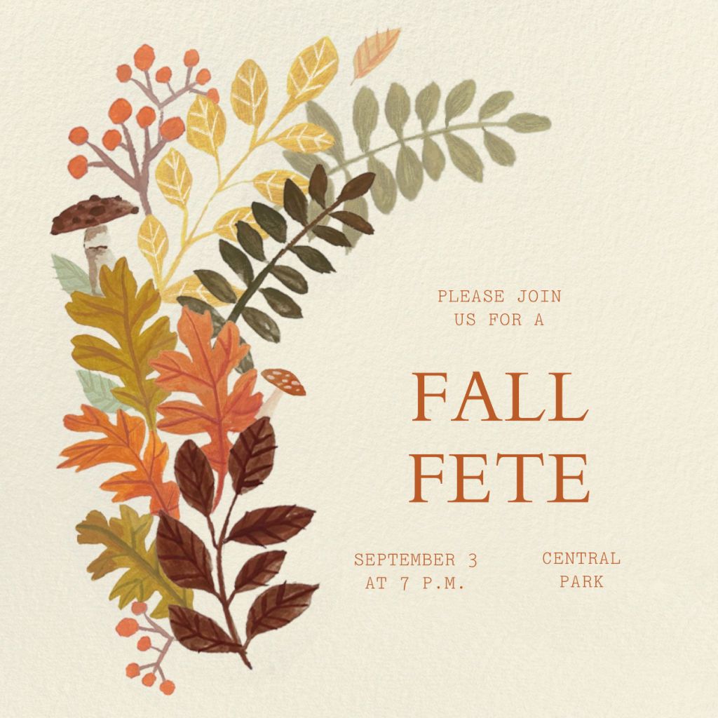 Autumn Party Invitation