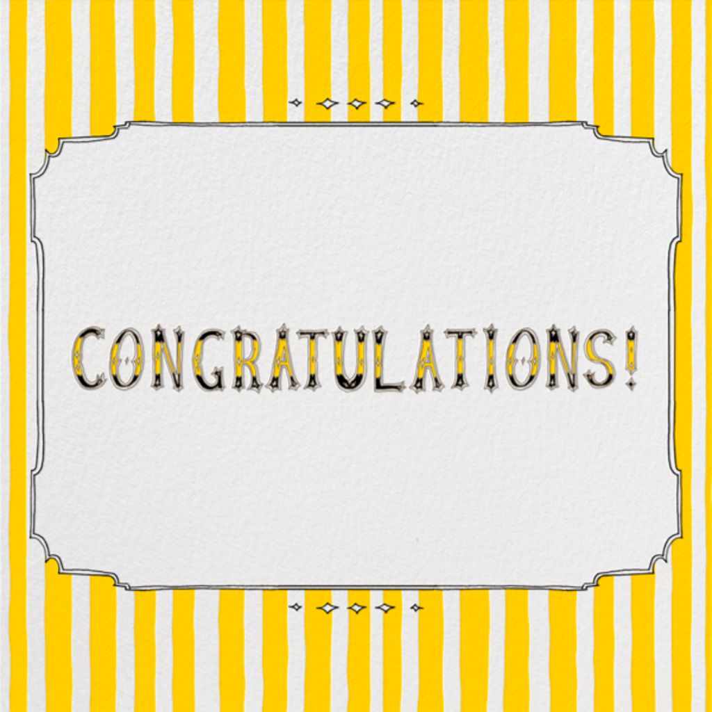 Cirque Congratulations - Congratulations Card | Send online instantly ...