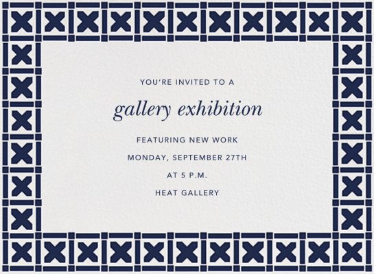 Art Exhibition Invitations | Send online instantly | RSVP tracking