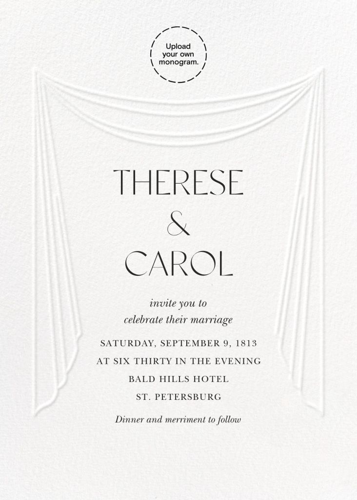Effortless Drape - Wedding Invitation | Send online instantly | RSVP ...
