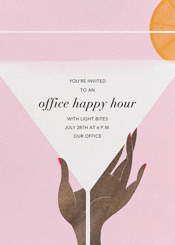 Extra Dry - Happy Hour Invitation | Send online instantly | RSVP tracking